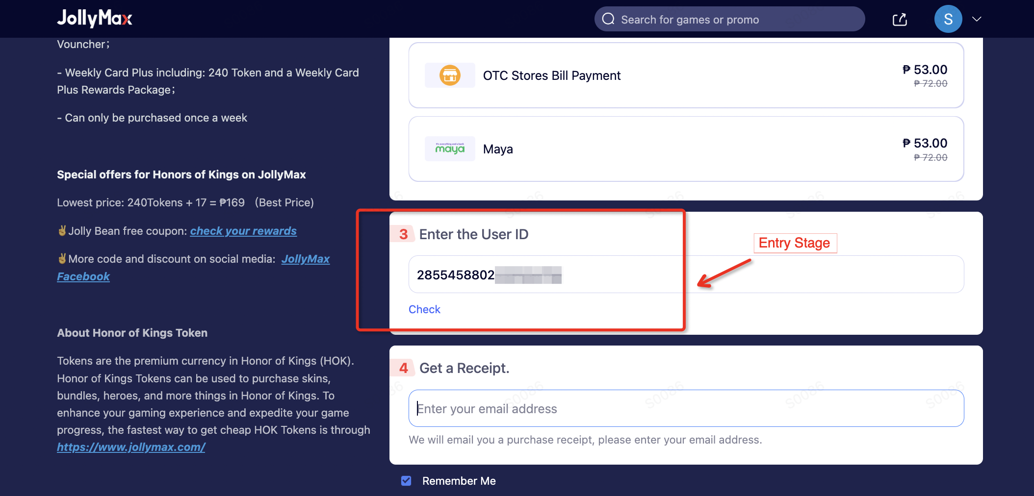 I entered an incorrect Game ID / Server ID when making a purchase ...